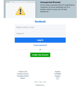 How to Fix Unsupported Browser on Facebook - thinglabs