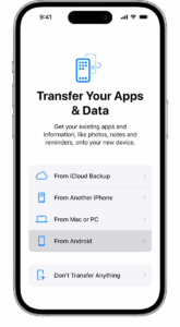 Using iOS Setup Assistant to Move Data from Android - thinglabs